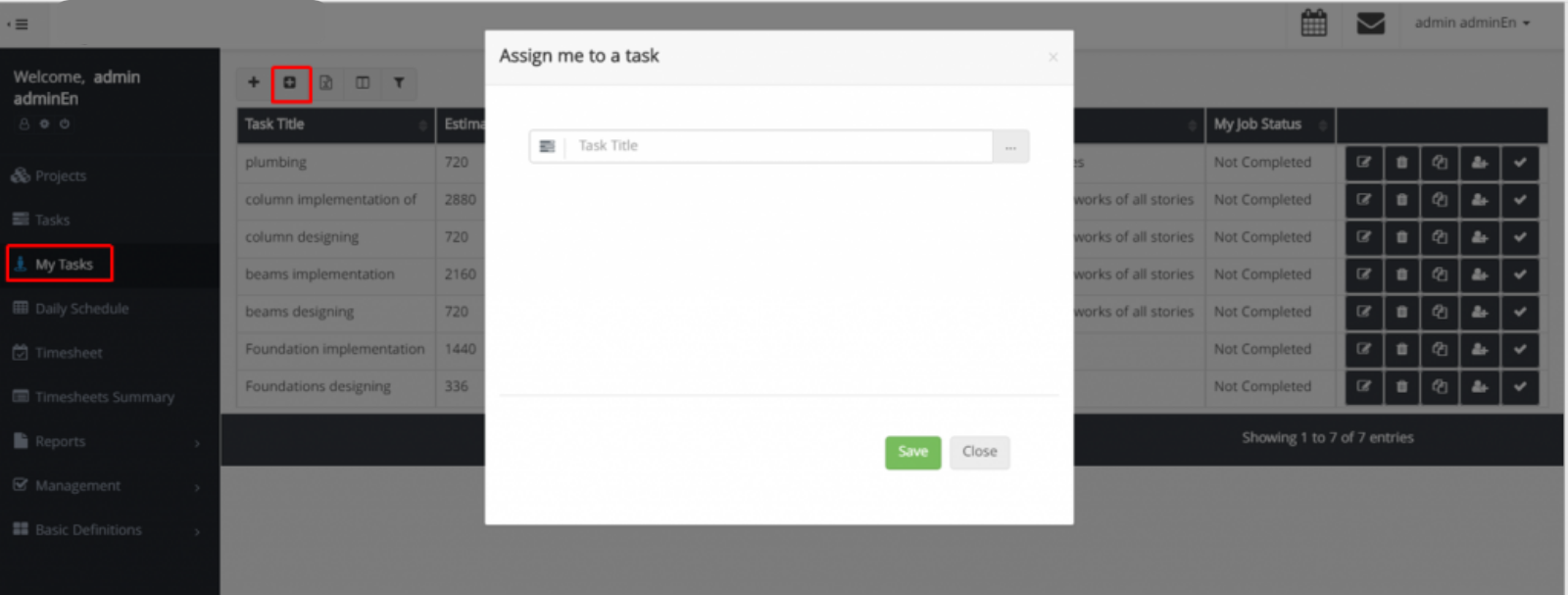 Permissions - TaskBrowse