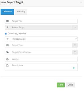 Project Target Planning - TaskBrowse