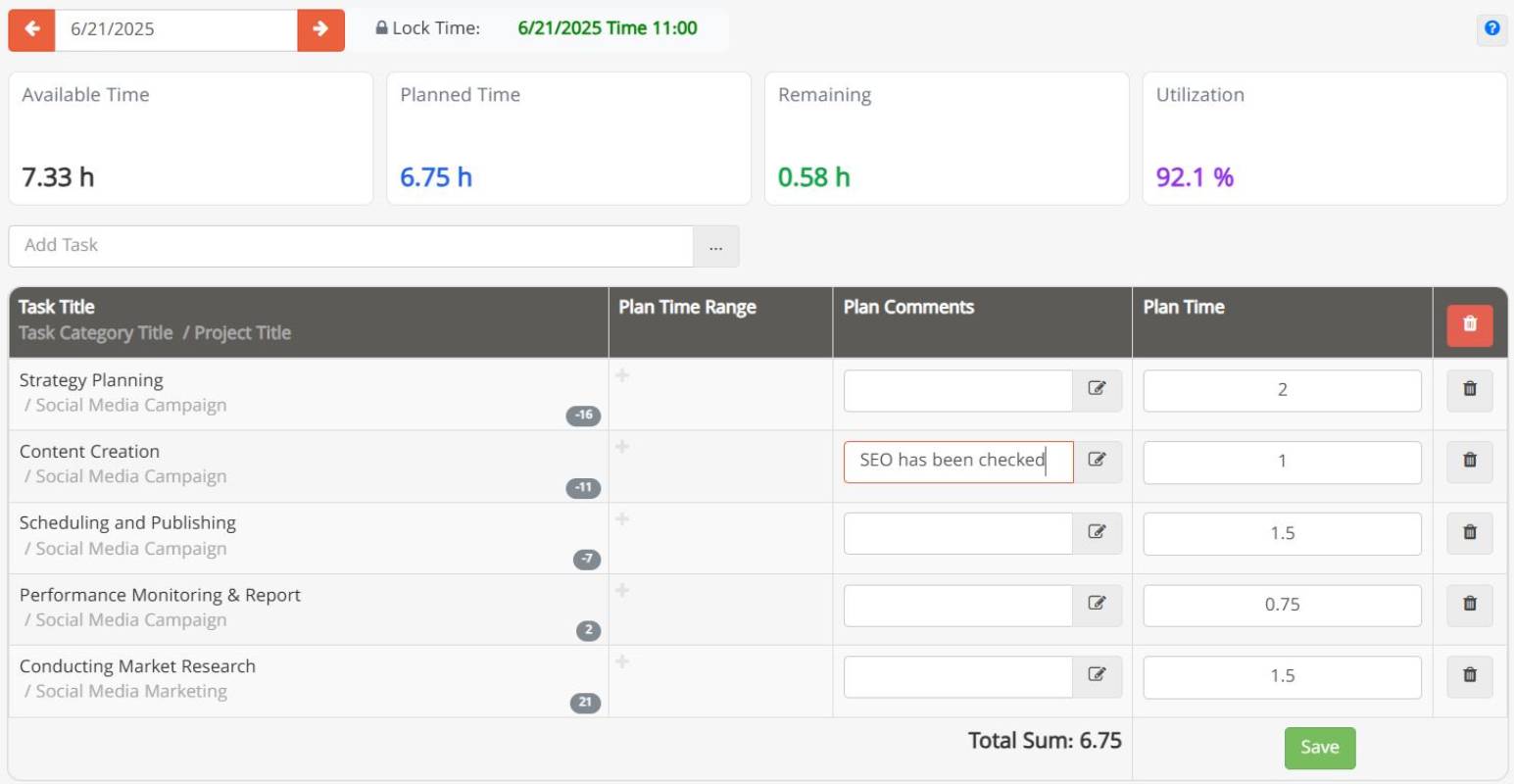 Efficient Planning With TaskBrowse